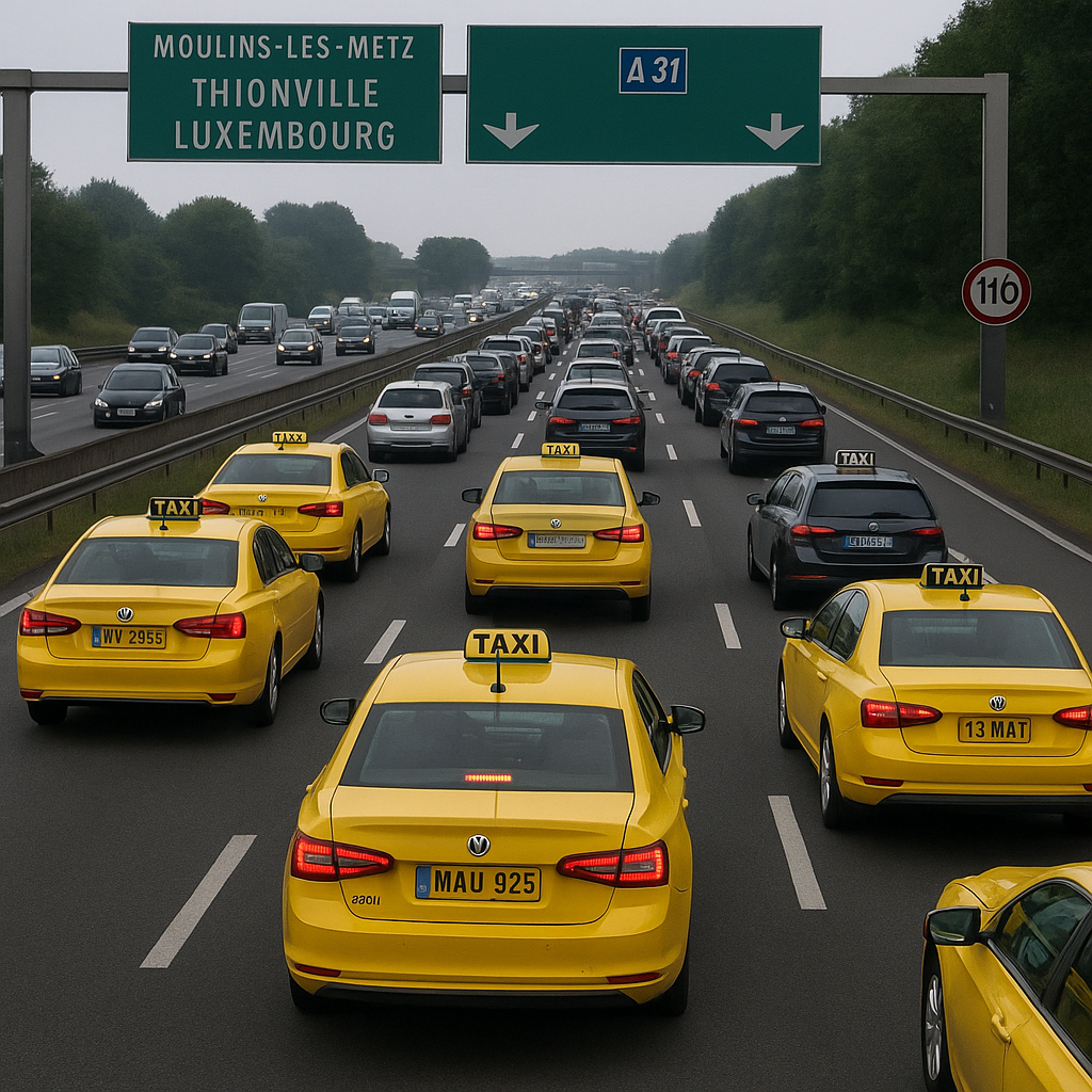 🛣️🚕🚗⚠️ Info FLASH Mobilité frontaliers – 19 mai 2025, autoroute A31 ...